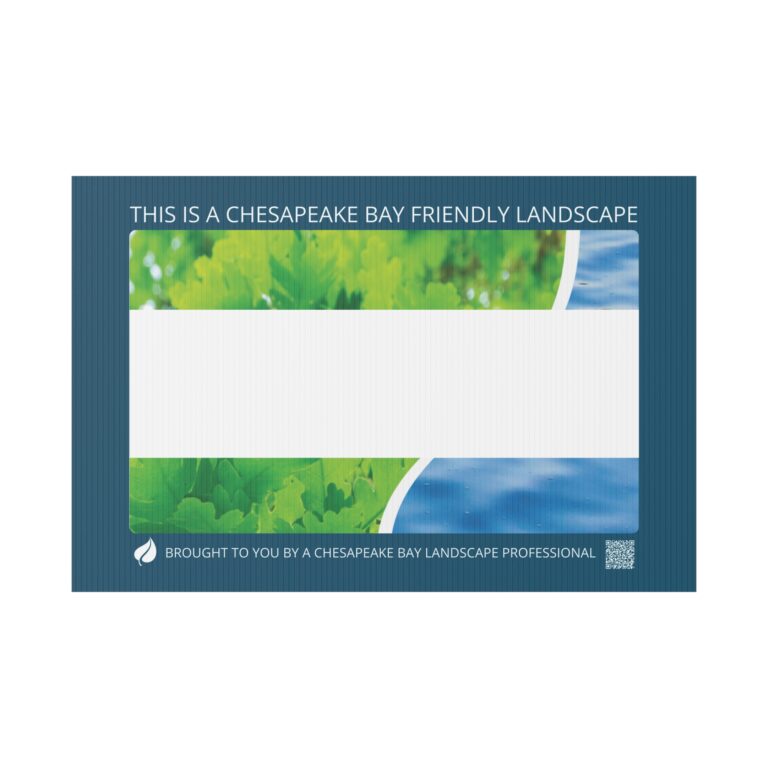 Eco-Friendly Yard Sign for Chesapeake Bay Awareness, Durable Garden ...